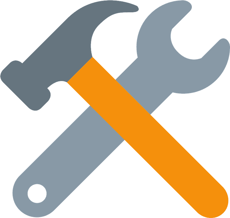 Hammer And Wrench Emoji Clipart - Hammer And Wrench Emoji - Png ...