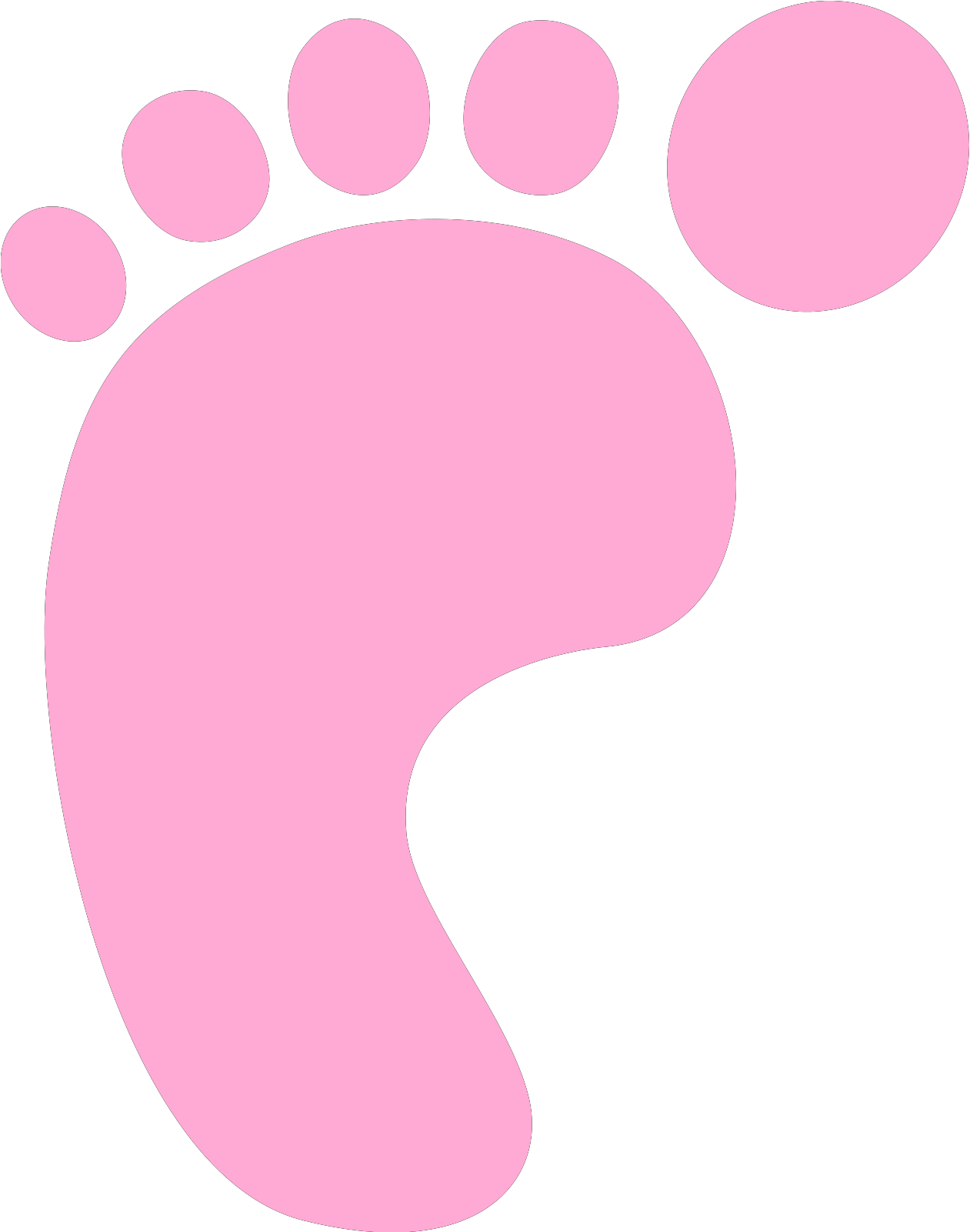 Pink Baby Foot Clip Art - Png Download - Full Size Clipart (#5287563 ...