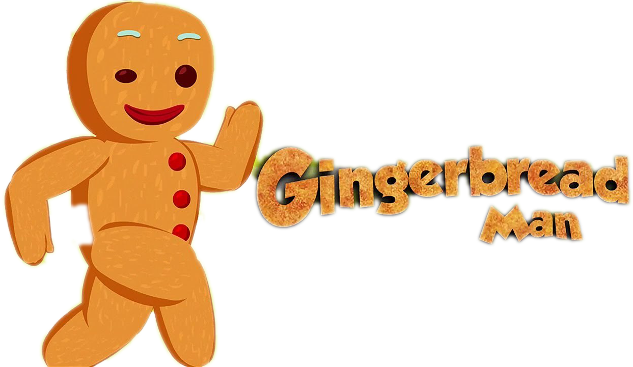 Running Gingerbread Man Free Png Image - Gingerbread Man Runnung ...