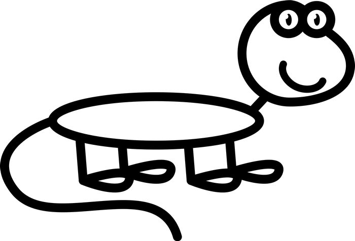 Download Rubber Stamp Stick Figure - Lizard Outline Clipart (#5288017 ...