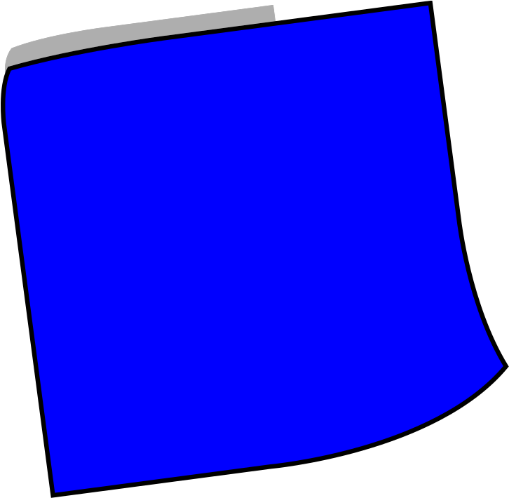 Download Blue Sticky Note Svg Clip Arts - Png Download (#5289478 ...