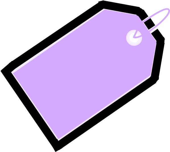 Purple Tag Clipart - Png Download - Full Size Clipart (#5289929 ...