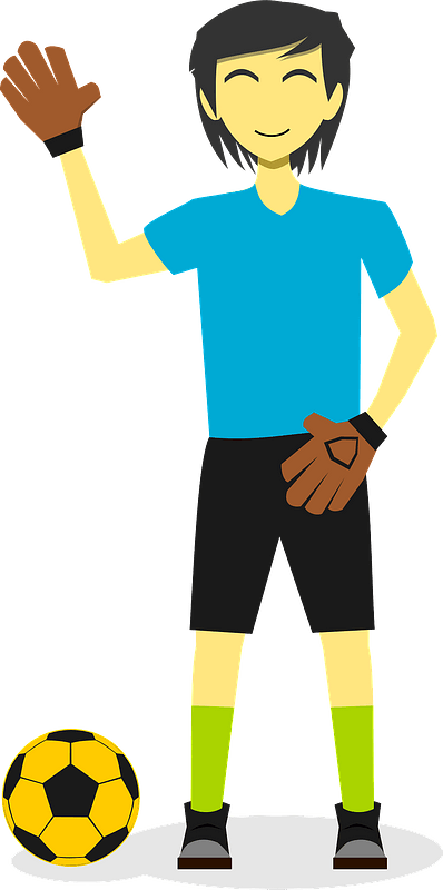 Soccer Goalkeeper Clipart - Transparent Soccer Goalie Png - Full Size ...