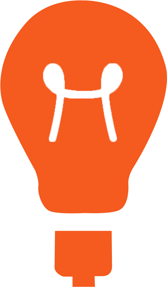 Lightbulb Clipart Orange, Lightbulb Orange Transparent - Orange Light ...