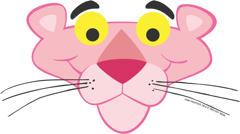 Pink Panther Png - Pink Panther Cartoon Head Clipart - Full Size ...