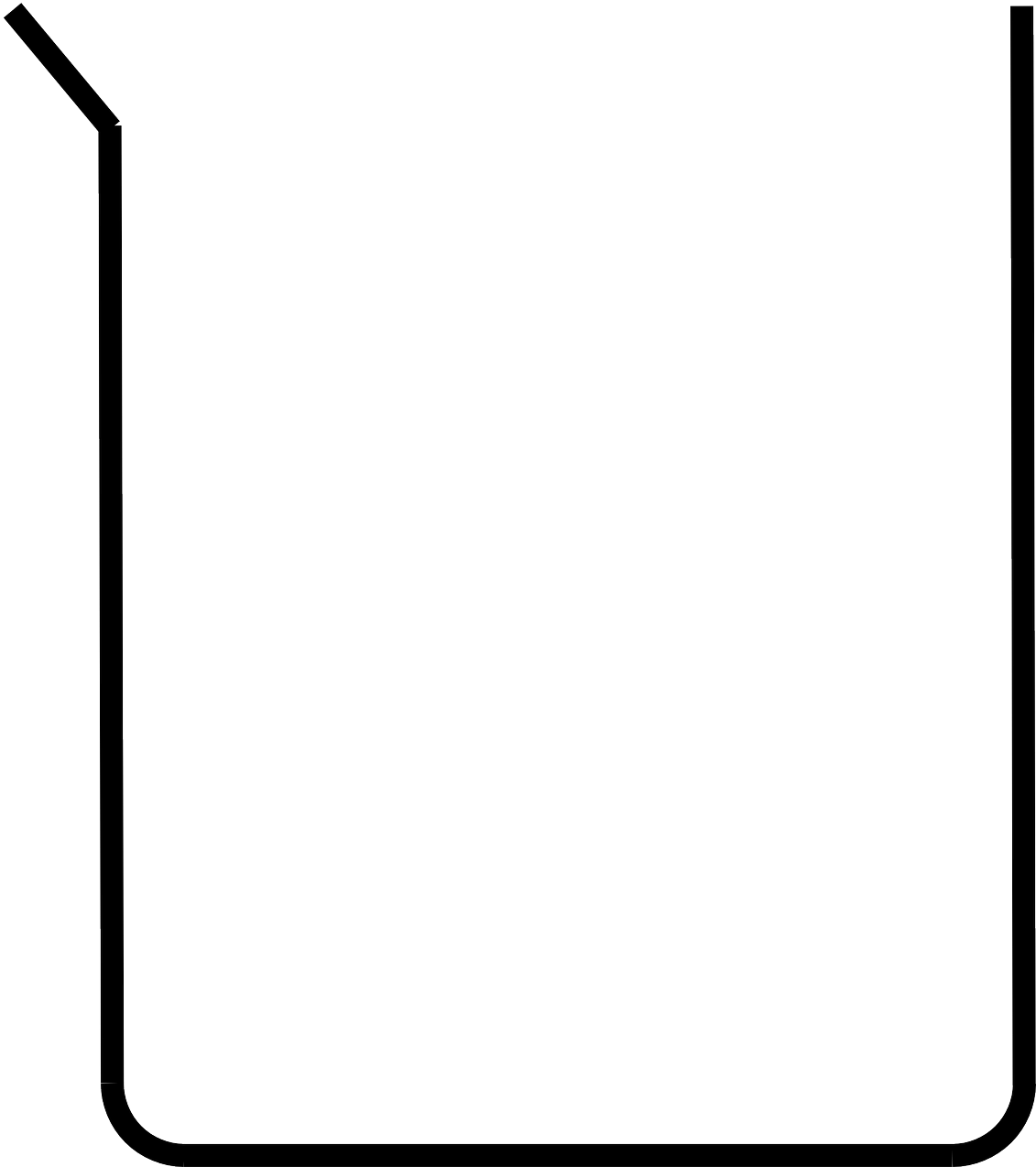 Download Clipart - Becher - Scientific Drawing Of Beaker - Png Download ...