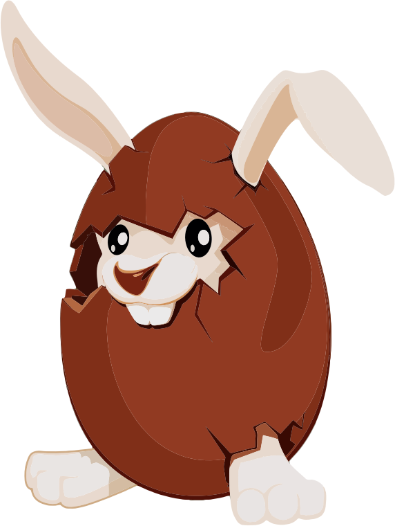 Free Chocolate Bunny Clipart - Chocolate Bunny Cartoon - Png Download ...