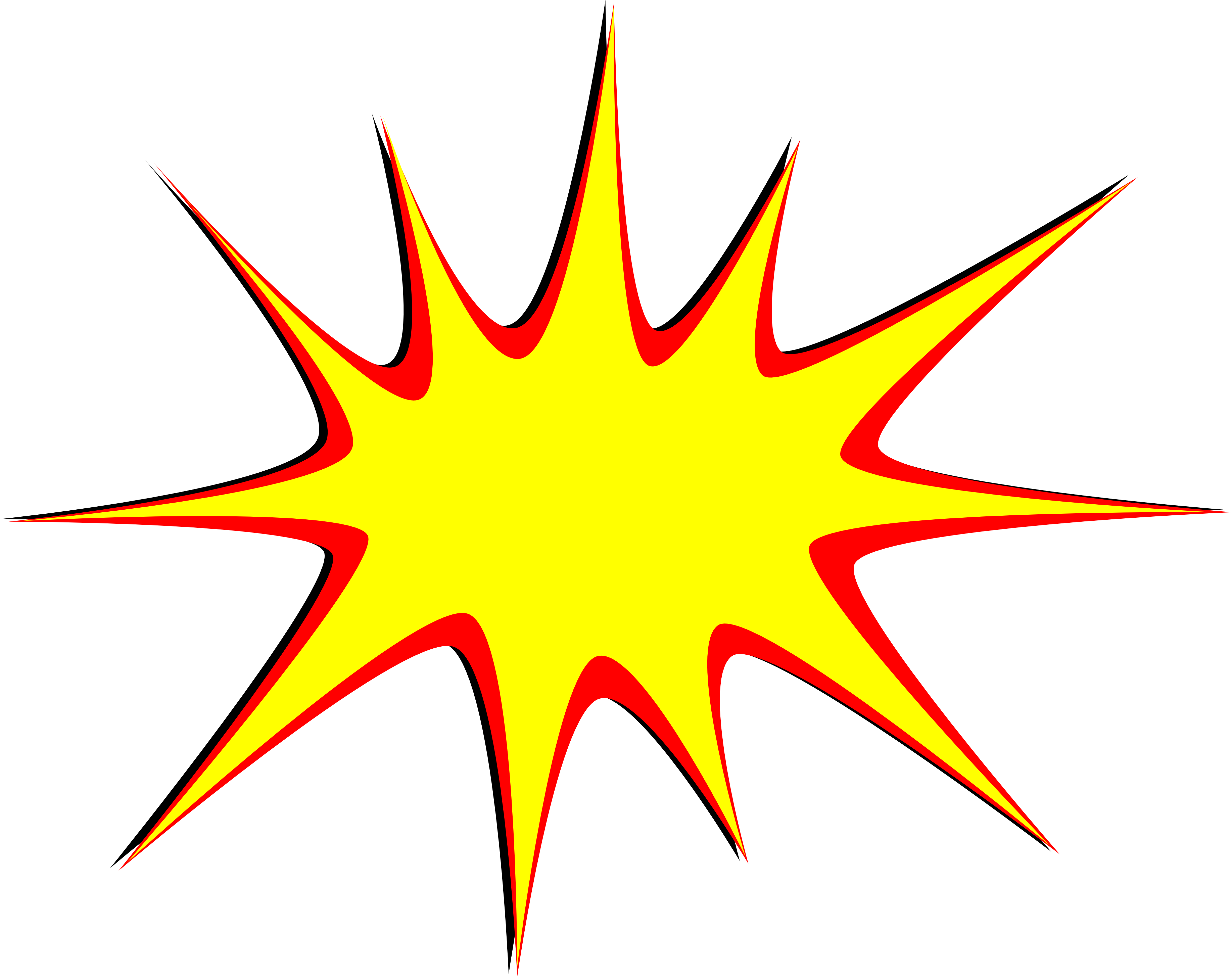 Download Transparent Exploding Star Clipart - Boom Png (#5300849 ...
