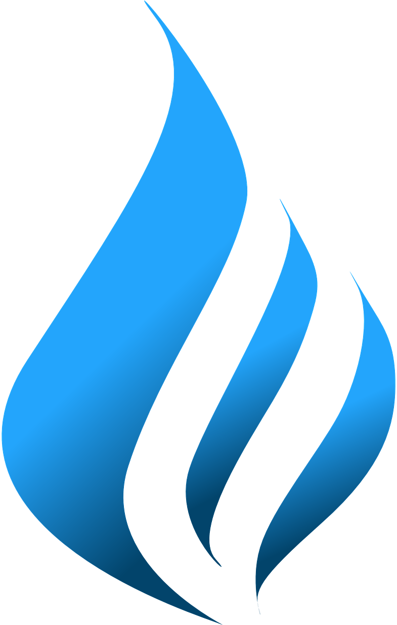Blue Fire Logo Png Clipart - Full Size Clipart (#5302049) - PinClipart