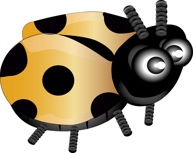 Yellow Ladybug Clipart - Eight Lady Bird Clipart - Png Download - Full ...
