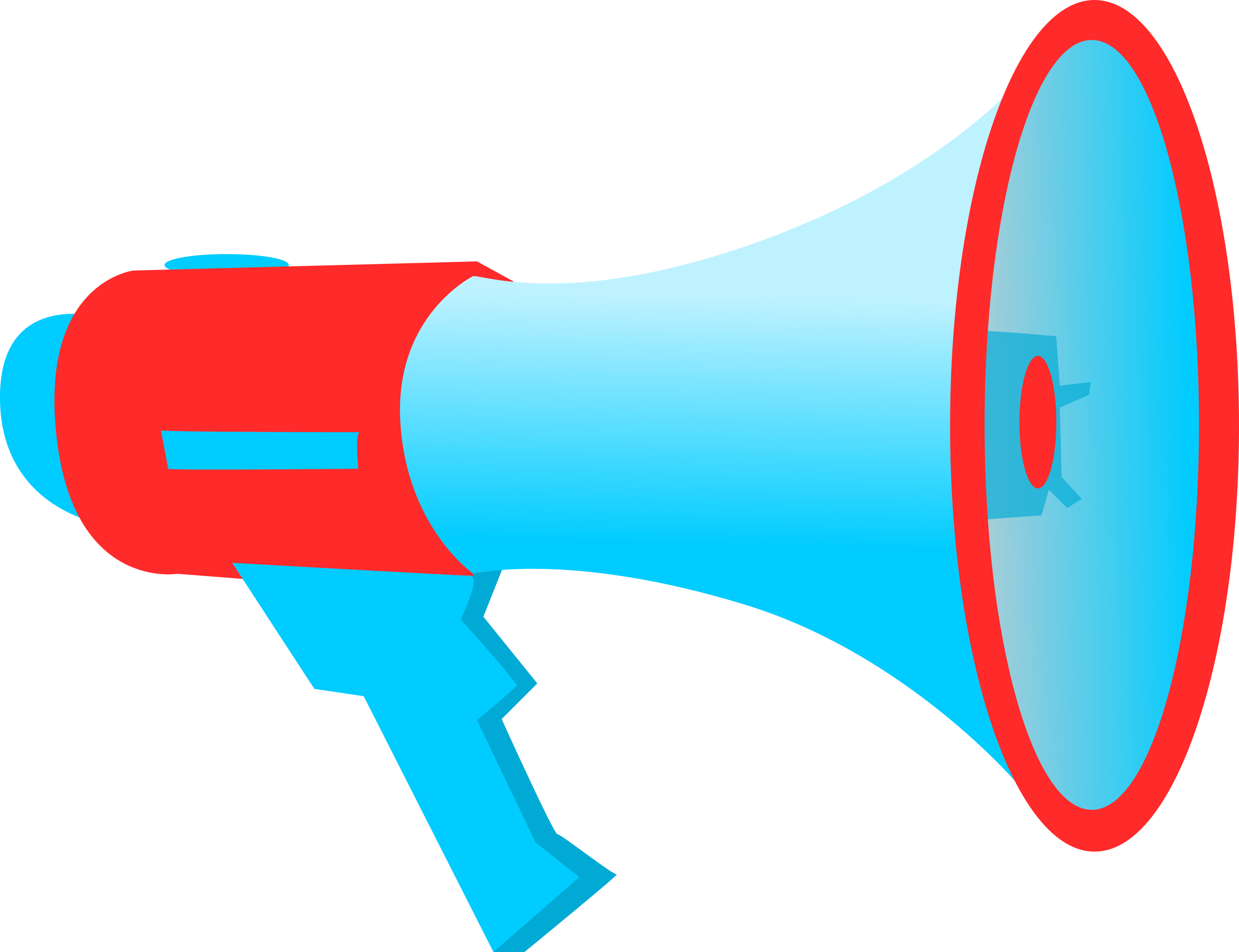 Blue Clipart Megaphone - Megaphone Free Clip Art - Png Download - Full ...