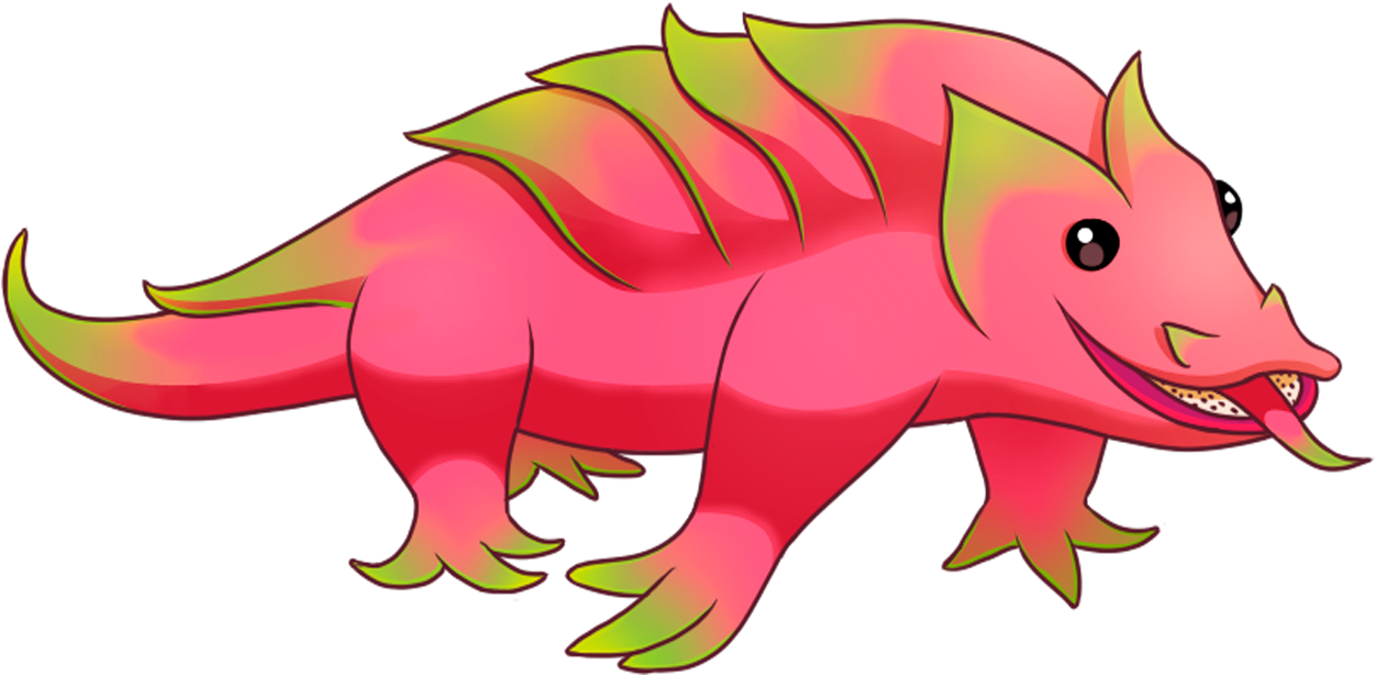 Dragon Fruit Animated Clipart - Cartoon Images Of Dragon Fruits - Png ...