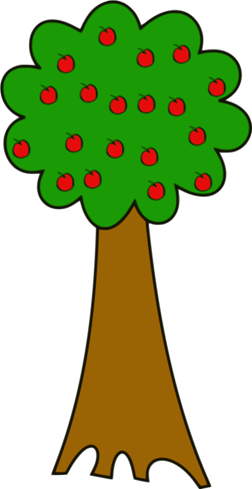 Clipart Apple Tree - Tall Tree Clip Art - Png Download - Full Size ...