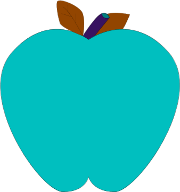 Color Apples Clipart - Blue Apple Clipart - Png Download - Full Size ...