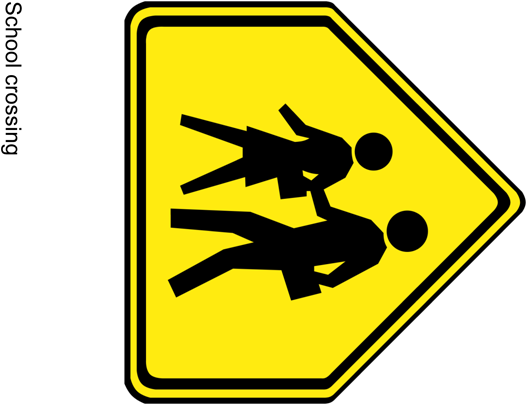 School Crossing Sign Clipart - Full Size Clipart (#5310367) - PinClipart