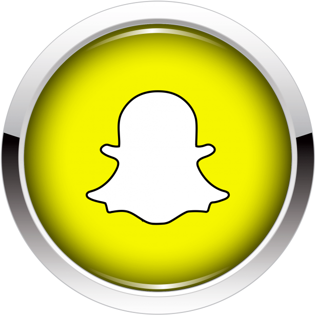 Snapchat Icon Button Png Image Free Download Searchpng - Circle Clipart ...