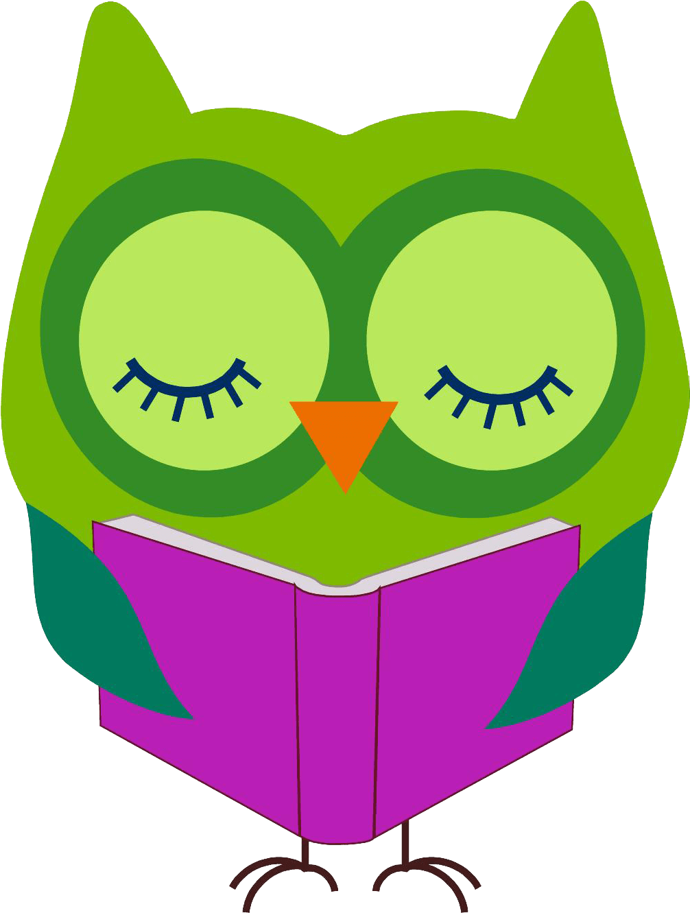 Owl Reading Clip Art - Png Download - Full Size Clipart (#5312304 ...