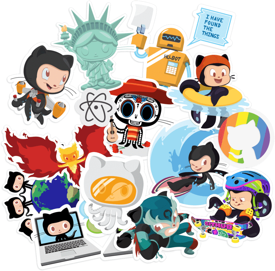 Download Github Stickers Clipart (#5313363) - PinClipart