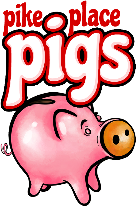 Pike Place Pigs Clipart - Full Size Clipart (#5314610) - PinClipart