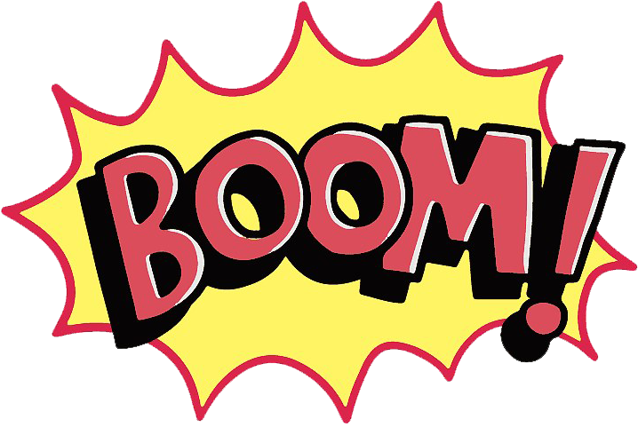 Comic Effect Boom Png Clipart - Illustration Transparent Png - Full ...