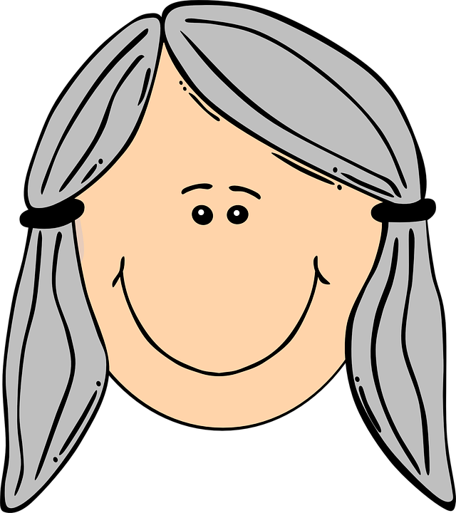 Grey Hair Women Cartoon Clipart - Full Size Clipart (#5317762) - PinClipart