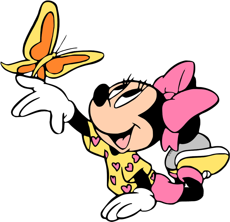 Download Minnie Mouse With Butterfly Clipart (#5318510) - PinClipart