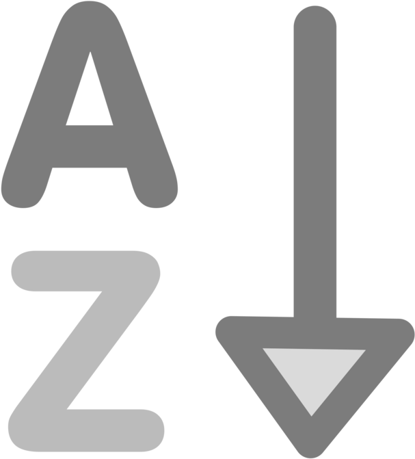 Triangle,text,symbol - Icono De Ordenar Alfabeticamente Clipart - Full Size Clipart (#5319604 ...