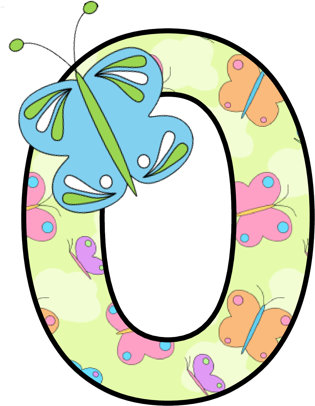 Download Alphabet Letters Design With Butterfly Clipart (#5320649 ...