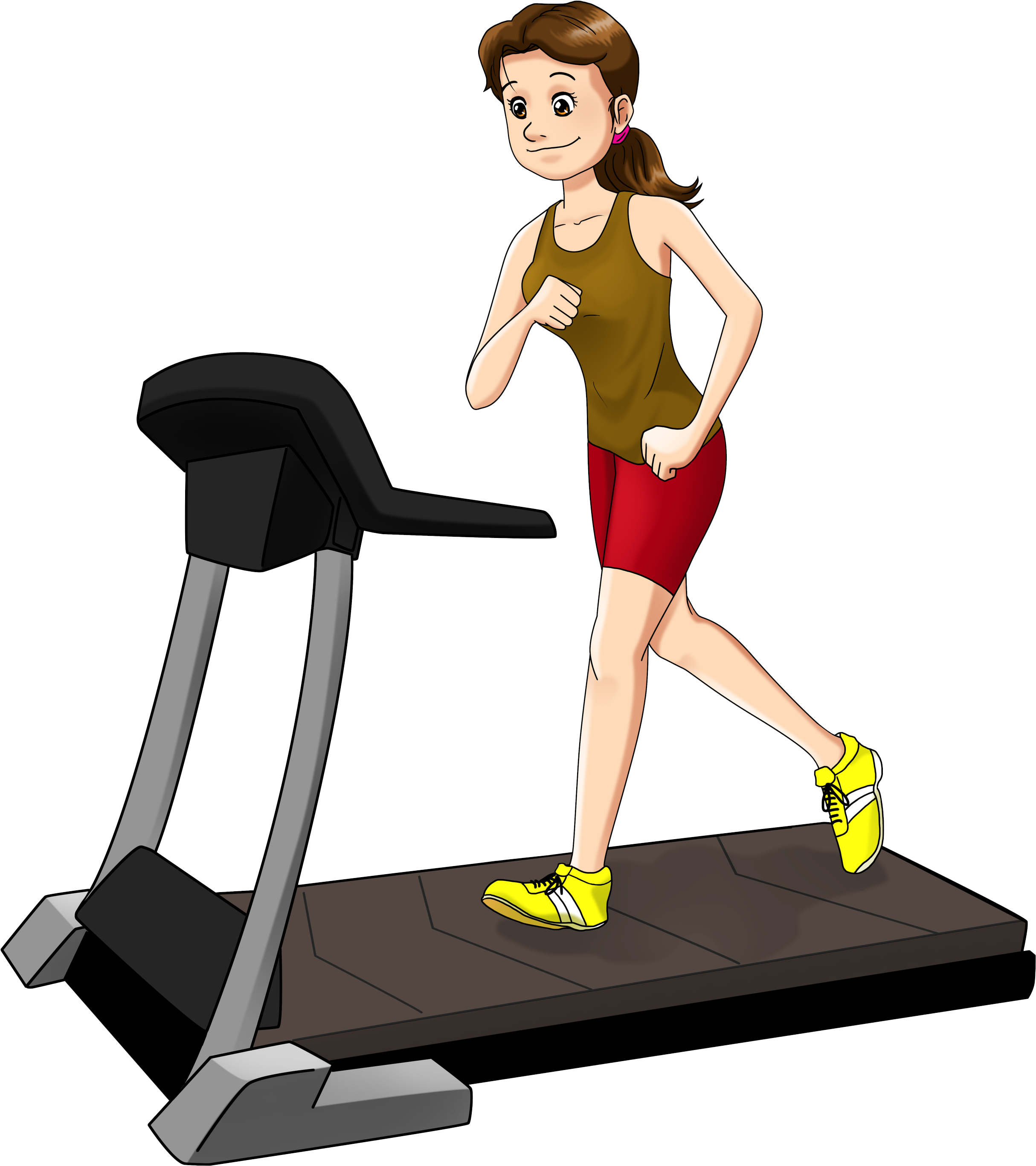 Download Walking On Treadmill Clipart - Png Download (#5321279 ...