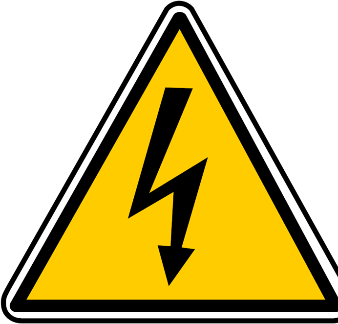 Lightning Bolt Safety Symbol Clipart - Full Size Clipart (#5321575 ...