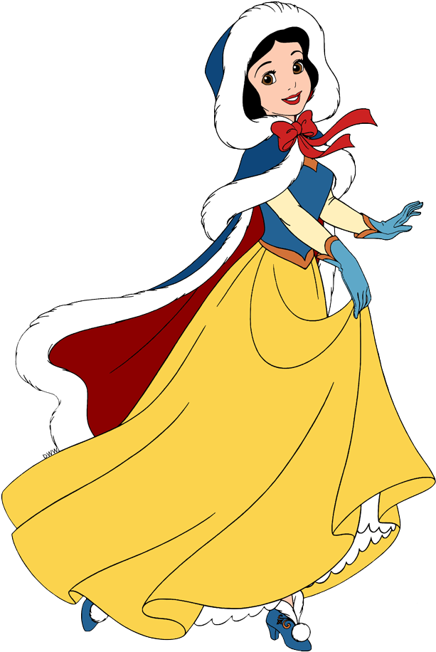 Disney Princess Snow White Winter Dres Clipart - Full Size Clipart ...