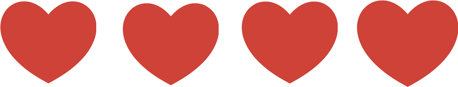 Download Row Of Hearts Clipart - Png Download (#5324734) - PinClipart