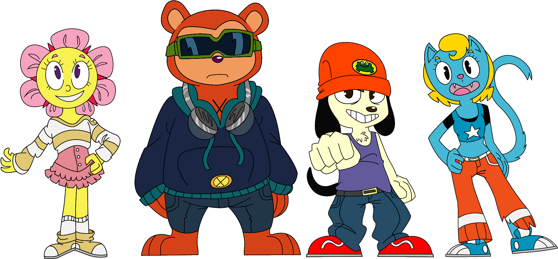 Parappa Team - Anime Parappa The Rapper Clipart - Full Size Clipart ...