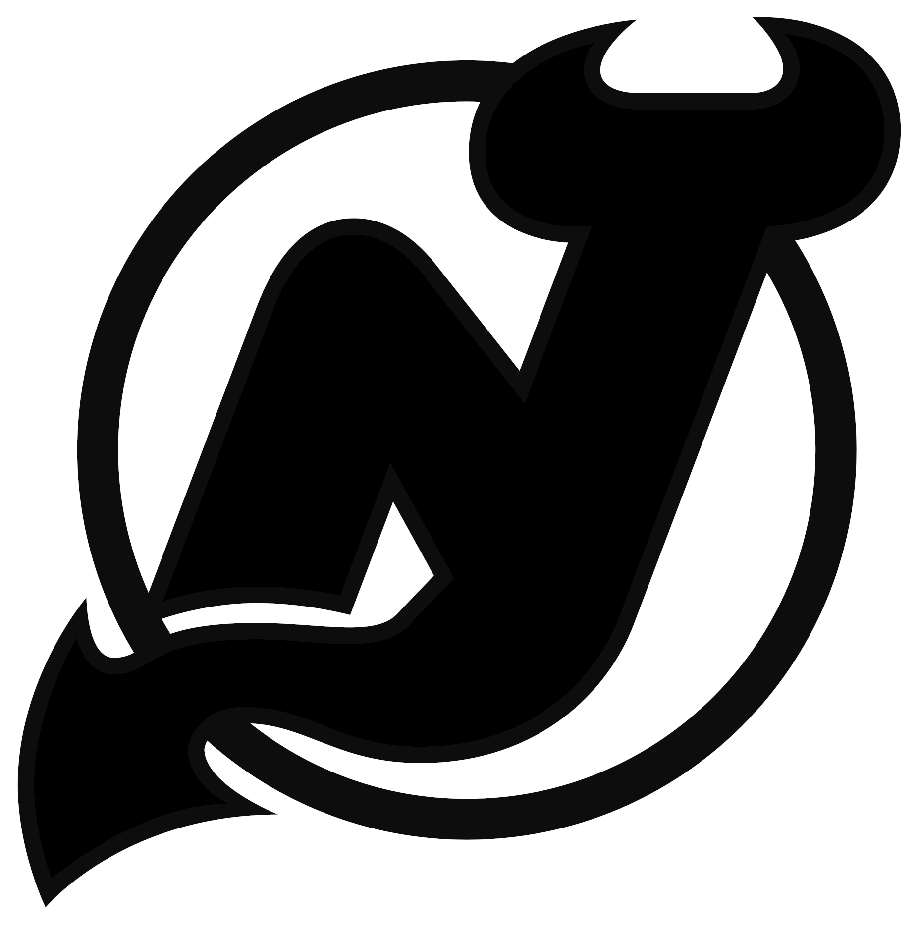 New Jersey Devils Logo Svg Clipart - Full Size Clipart (#5328552 ...