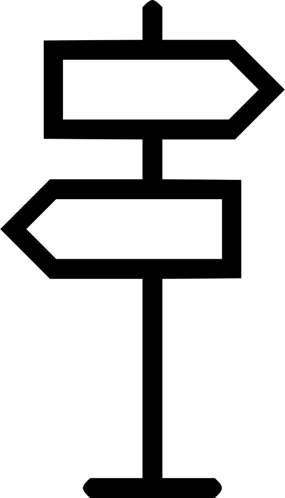 Sign Trip Direction Path Marker Sign Post - Path Sign Clipart - Full ...