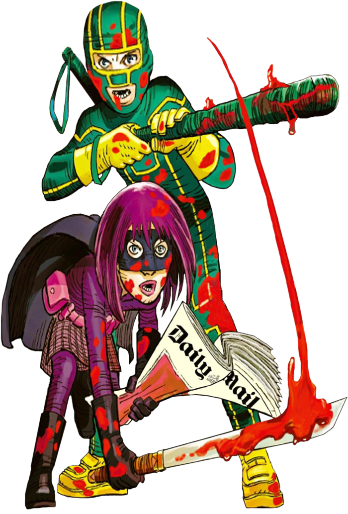 Kick Ass Hit Girl Shortlist - Deadpool Y Kick Ass Clipart - Full Size ...