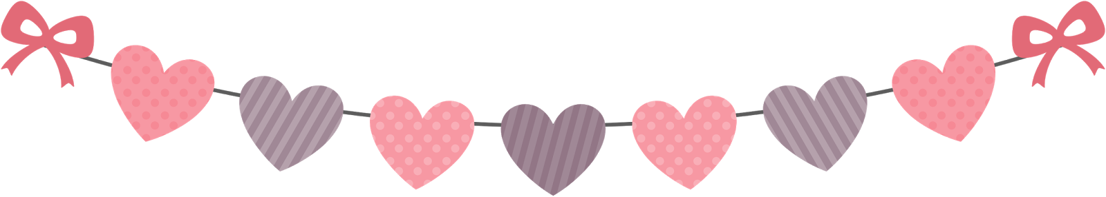 Heart Garland Clipart - Png Download - Full Size Clipart (#5331830 ...