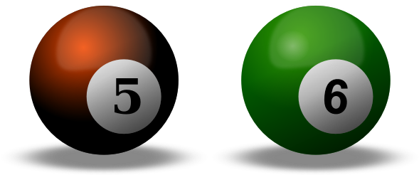 Snooker Balls - Cartoon Two Balls Clipart - Full Size Clipart (#5332910 ...