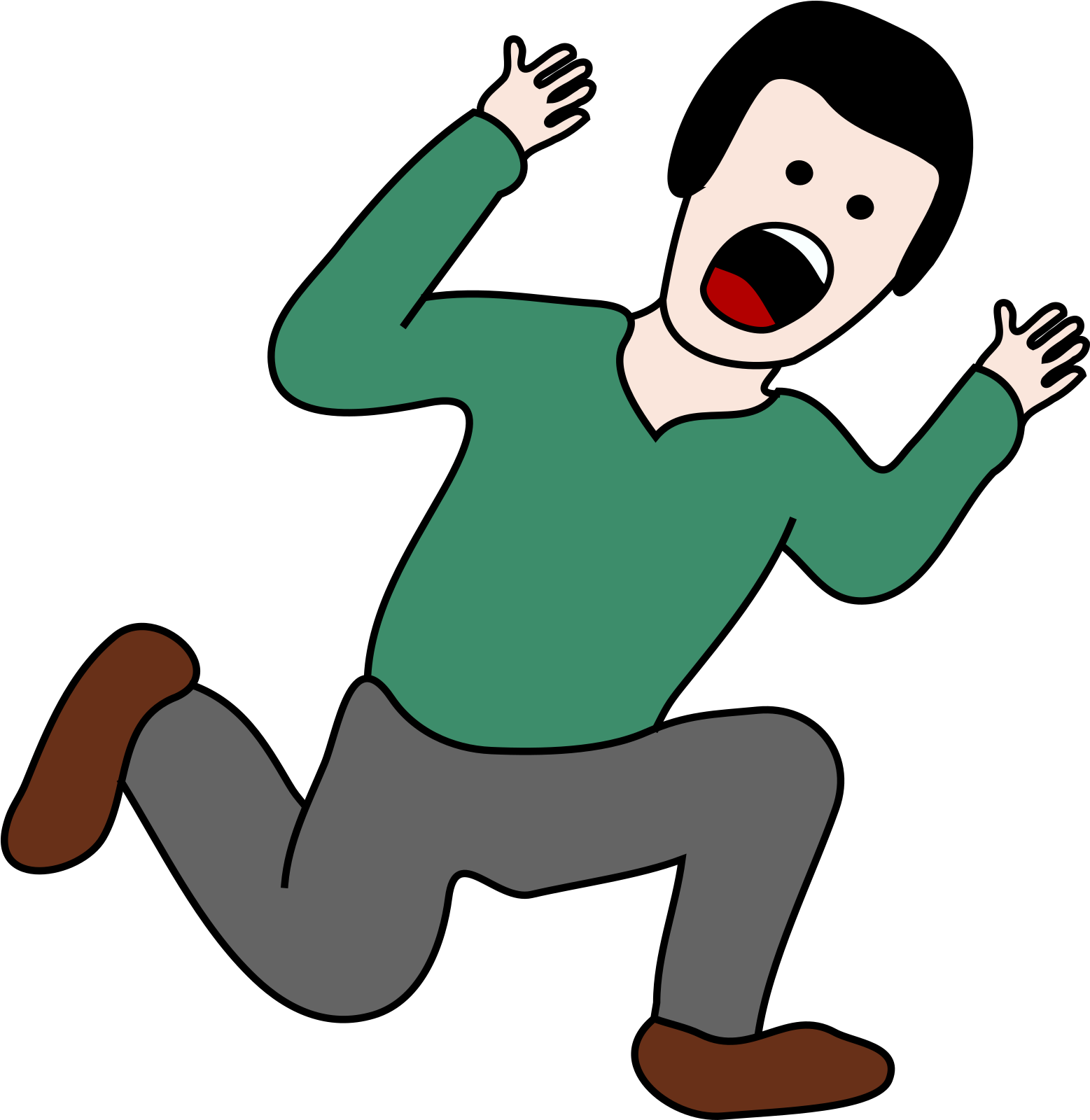 Scared Person Clip Art - Png Download - Full Size Clipart (#5335420) - PinClipart