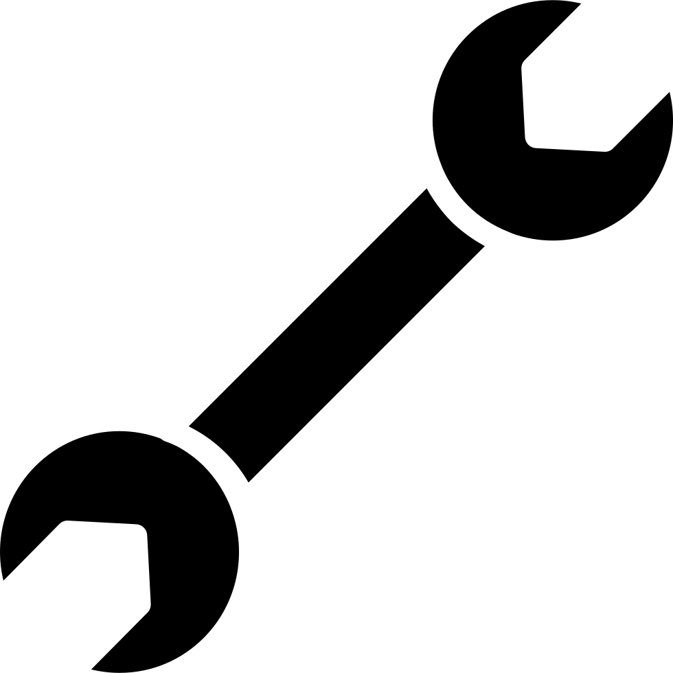 Double Sided Wrench Tool - Icon Wrench Transparent Background Clipart ...