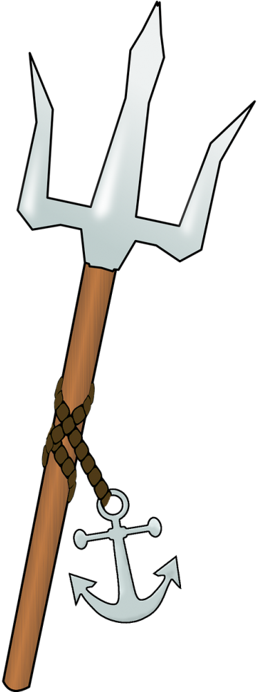 Trident Anchor Poseidon - Trident Clip Art - Png Download - Full Size ...