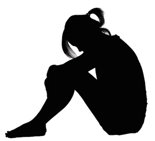Woman Crying Silhouette Png Clipart - Full Size Clipart (#5339076 ...