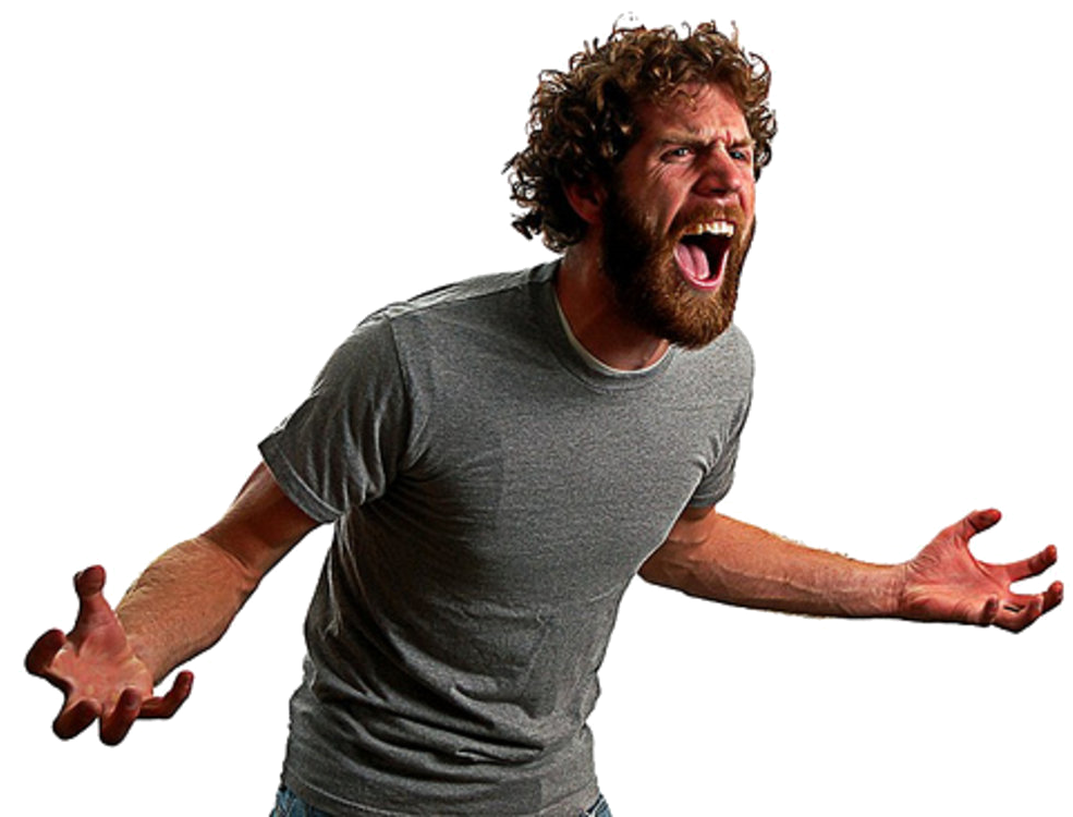 Anger Management Screaming Cain And Abel Jealousy - Transparent Angry ...