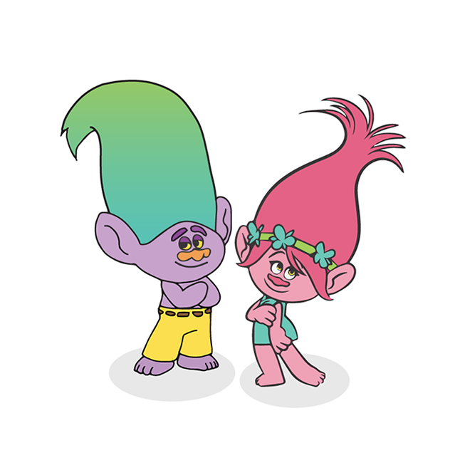 Princess Poppy Clip Art , Png Download - Trolls Poppy Cartoon Head Transparent Png - Full Size ...