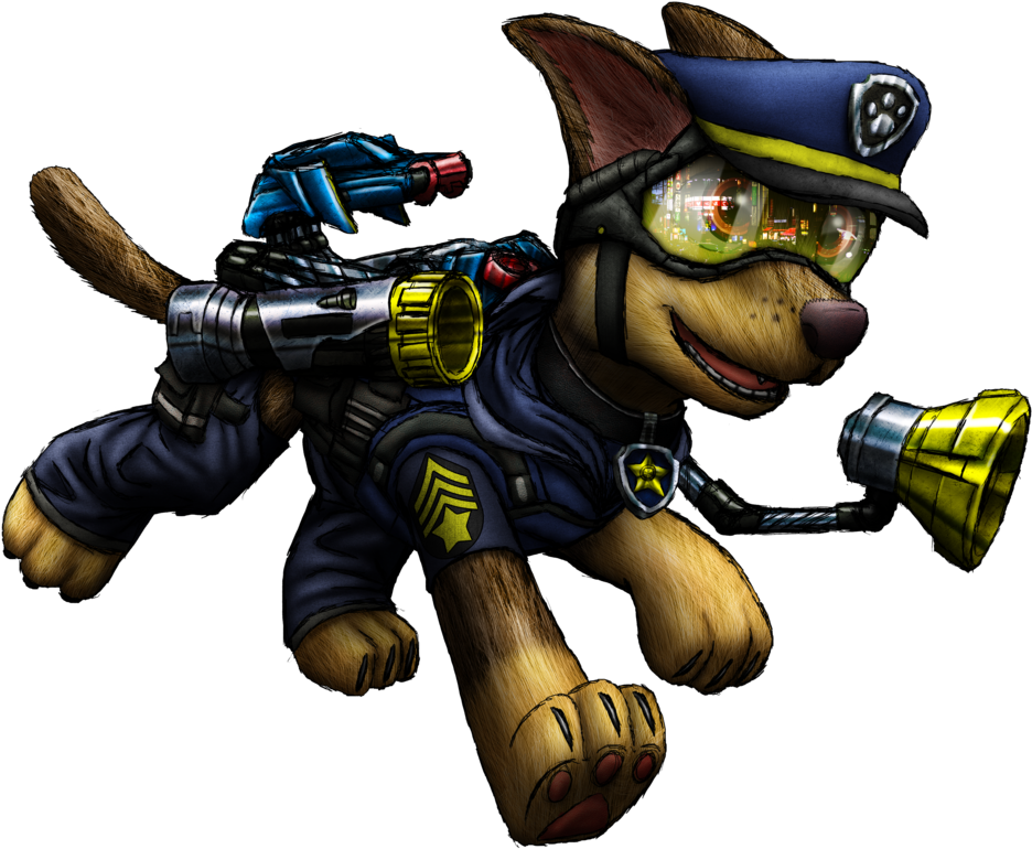 Paw Patrol Chase Fan Art , Png Download - Paw Patrol Chase Fan Art ...