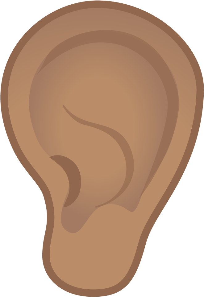 Ear Emoji Png - Orelha Emoji Png Clipart - Full Size Clipart (#5351140 ...