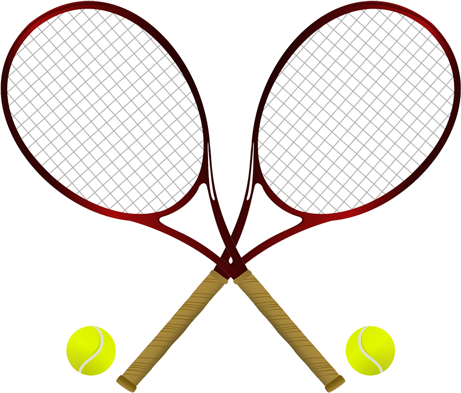 Collection Of Free Tennis Drawing Sports Equipment - Tennis Racket And ...