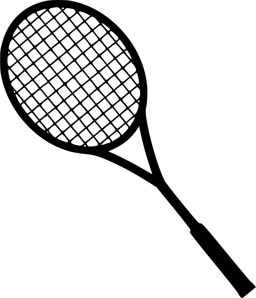 Badminton Drawing Bat - Transparent Background Tennis Racket Clipart ...