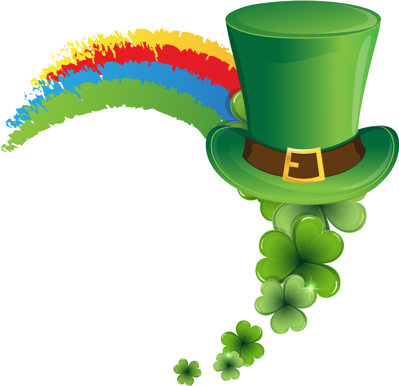 Download Rainbow St Patricks Day Clip Art - Png Download (#5362911 ...