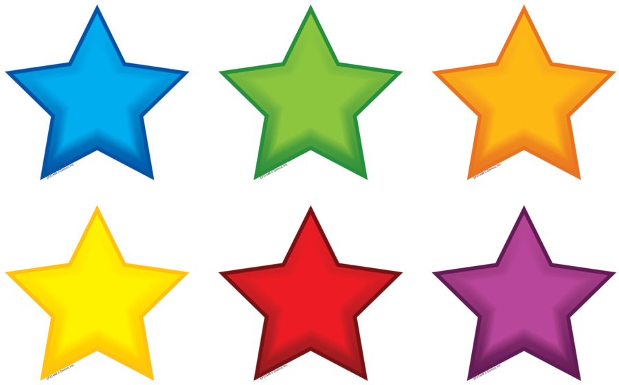Colorful Stars Mini Accents - Transparent 5 5 Stars Clipart - Full Size ...